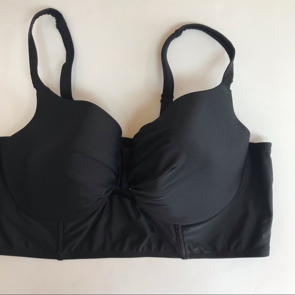 Cacique | Swim | Cacique Swim Balconette Long Line Bikini Top 44c Black ...